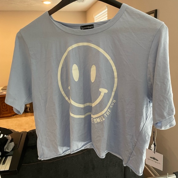 Tops | Smiley Face Tee | Poshmark